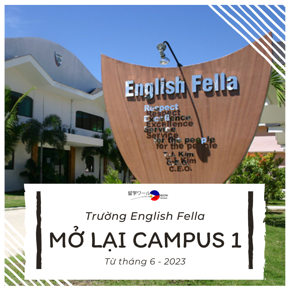 Trường English Fella - Thông báo mở cửa lại Campus 1 [Classic Campus ...